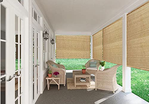 Easy2Hang Garden Shade Fabric Adjustable Vertical Side Wall Panel for Patio/Pergola/Window 6x6ft Wheat