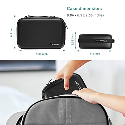 MOSISO Camera Case Hard Carrying Case Compatible with Sony ZV-1 Camera & Vlogger Accessory Kit Tripod, Waterproof Shockproof EVA Storage Bag with Hand Strap & Snap Hook, Black