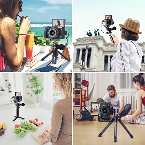 Tripod Ball Head ULANZI U-80L Camera Quick Release Metal Ball Head Camera Mount Arca Swiss 360° Rotating with Quick Release Plate & Cold Shoe, 22lbs/10kg Load for 1/4" Tripod,Monopod,DSLR,Camera