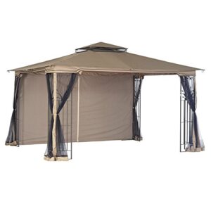 garden winds regency gazebo replacement canopy top cover – riplock 350