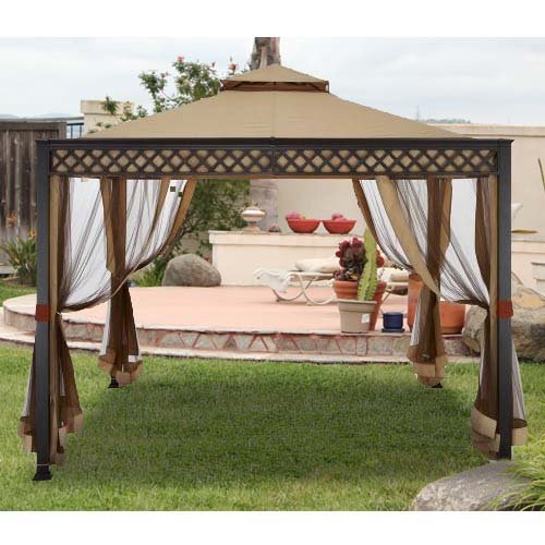 Garden Winds Patio Villa Gazebo Replacement Canopy Top Cover - RipLock 350