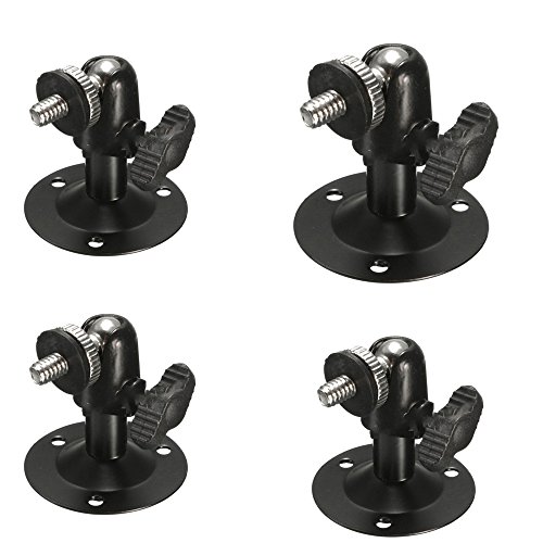 Camera Bracket Mount Pack of 4 Metal Outdoor/Indoor Use Security Bracket for Oculus Rift Sensor CCTV Suvellicance System