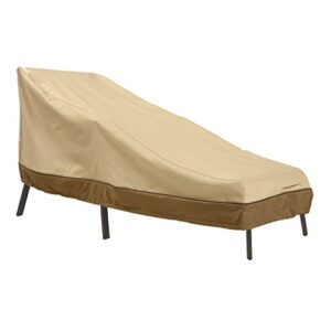 classic accessories veranda water-resistant 86 inch patio chaise lounge cover, patio furniture covers