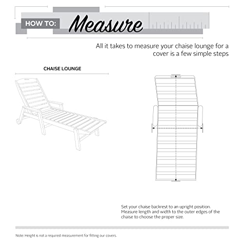 Classic Accessories Veranda Water-Resistant 86 Inch Patio Chaise Lounge Cover, Patio Furniture Covers