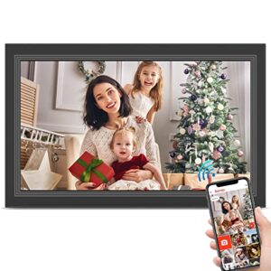 YunQiDeer FRAMEO Digital Picture Frame- 15.6inch Digital Photo Frame with 1920 * 1080 IPS Touch Screen HD Disply,Built-in 32GB Storage,Wall-Mounted,Digital Frame Share Photos and Videos via Free App