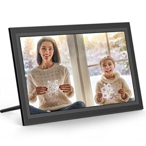 YunQiDeer FRAMEO Digital Picture Frame- 15.6inch Digital Photo Frame with 1920 * 1080 IPS Touch Screen HD Disply,Built-in 32GB Storage,Wall-Mounted,Digital Frame Share Photos and Videos via Free App