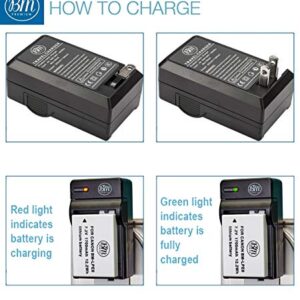 BM Premium 2-Pack of LP-E8 Batteries and Battery Charger for Canon EOS Rebel T2i, T3i, T4i, T5i, EOS 550D, EOS 600D, EOS 650D, EOS 700D DSLR Digital Camera