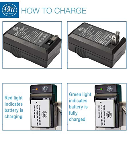 BM Premium 2-Pack of LP-E8 Batteries and Battery Charger for Canon EOS Rebel T2i, T3i, T4i, T5i, EOS 550D, EOS 600D, EOS 650D, EOS 700D DSLR Digital Camera