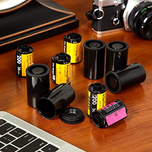 35mm Caliber Plastic Film Canisters -20pcs（Black ）