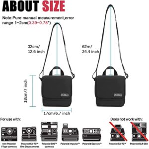 Cwatcun Carrying Camera Bag for Polaroid Box Camera,Camera Bag Case Compatible with Polaroid Originals OneStep+, Onestep 2, Now I-Type Instant, Polaroid 600 Film Camera.