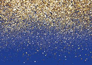 lycgs 7x5ft royal blue glitter backdrop birthday backdrop gold spots bokeh backdrop wedding prom graduation photography background happy new year backdrop studio props x-77