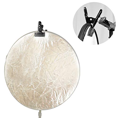 SLOW DOLPHIN Photo Studio Heavy Duty Metal Clamp Holder with 5/8 Light Stand and Umbrella Reflector Holder(2 PCS)