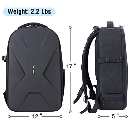 Endurax Large Camera Backpack Compatible with Canon Nikon Photographers Camera Bag for DSLR with Hardshell Protection