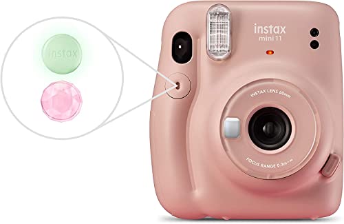 Fujifilm Instax Mini 11 Instant Film Camera, with Fujifilm instax Mini Instant Daylight Film Twin Pack, 20 Exposures (Blush Pink)