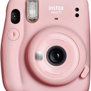 Fujifilm Instax Mini 11 Instant Film Camera, with Fujifilm instax Mini Instant Daylight Film Twin Pack, 20 Exposures (Blush Pink)