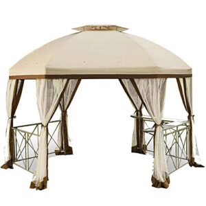 garden winds long beach gazebo replacement canopy top cover – riplock 350