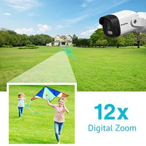 LaView 2K Security Camera Outdoor with Color Night Vision,3MP Wired Cameras for Home Security,IP65 Waterproof Camera, 24/7 Live Video,2 Way Audio,Cloud Storage/SD Slot,Compatible with Alexa(4pcs)