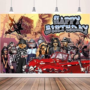 homies happy birthday backdrop, cholo themed birthday party decorations party supplies happy birthday banner photography background