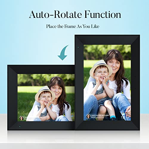 Digital Picture Frame, Dreamtimes 10.1 Inch WiFi Digital Photo Frame with 1280 * 800 HD Touchscreen, Auto Dim, Effortless One Minute Setup to Send Photos Via AiMOR App from Anywhere