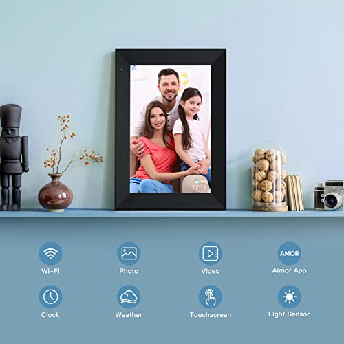 Digital Picture Frame, Dreamtimes 10.1 Inch WiFi Digital Photo Frame with 1280 * 800 HD Touchscreen, Auto Dim, Effortless One Minute Setup to Send Photos Via AiMOR App from Anywhere