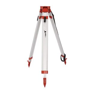 adirpro universal survey tripod – aluminum laser level tripod – transit level tripod – quick clamp – heavy duty contractor tripod 5/8” x 11” thread (orange)