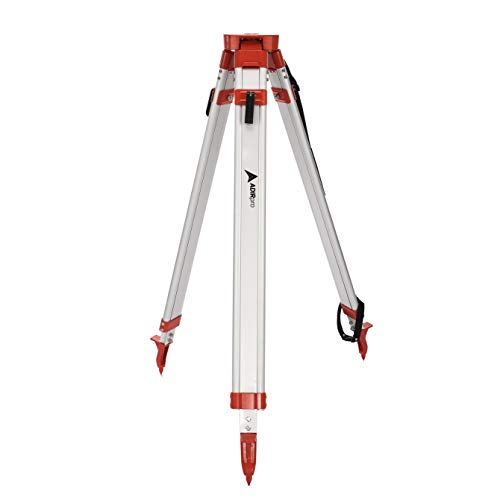 AdirPro Universal Survey Tripod – Aluminum Laser Level Tripod – Transit Level Tripod - Quick Clamp - Heavy Duty Contractor Tripod 5/8” x 11” Thread (Orange)