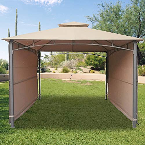 Garden Winds Replacement Canopy Top Cover for The Double Awning Gazebo - RipLock 350