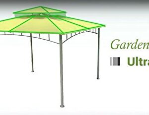 Garden Winds Replacement Canopy Top Cover for The Double Awning Gazebo - RipLock 350