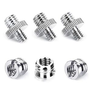 niewalda 1/4 inch male to 3/8 inch female tripod screw adapter 3/8 to 1/4 tripod adapter mount screws, accessories for camera/tripod/monopod/light stand