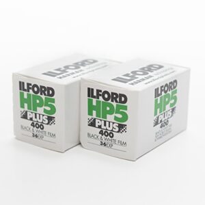 ilford 1574577 hp5 plus, black and white print film, 35 mm, iso 400, 36 exposures (pack of 2)