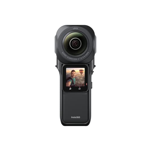 Insta360 ONE RS 1-Inch 360 Edition - 6K 360 Camera with Dual 1-Inch Sensors, Co-Engineered with Leica, 21MP Photo, FlowState Stabilization, Superb Low Light, Water Resistant