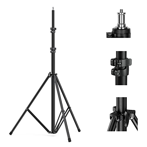 SMALLRIG Photography Light Stand 110"/9.2ft/280cm, Air-Cushioned Aluminum Photo Video Tripod Stand with 1/4" Screw for Softbox, Studio Light, Reflector and Ring Light, Max Load 8kg, RA-S280-3736