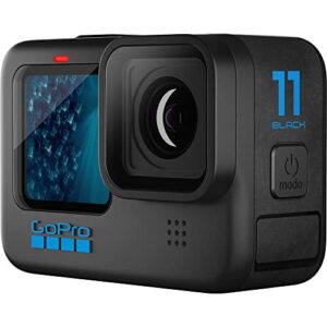 GoPro HERO11 (Hero 11) Black - Waterproof Action Camera with 5.3K Ultra HD Video, 27MP Photos, 1/1.9" Image Sensor, Live Streaming, Webcam + 50 Piece Bundle with 2 Extra Batteries and Charger