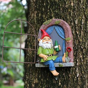 garden gnome fairy garden accessory & indoor resin miniature figurines for plant pots or house decor