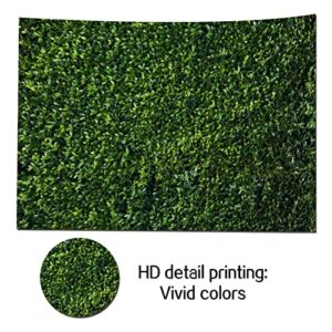 HQM 7x5FT Soft Fabric/Polyester Nature Spring 3D Green Leaves Theme Photo Background Wedding Birthday Party Newborn Baby Shower Photography Backdrops Zoo Decor Shoot Props Bannner