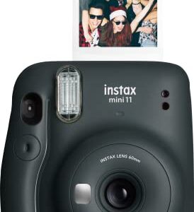 Fujifilm Instax Mini 11 Instant Camera, Charcoal Grey, 16654786