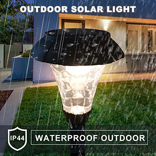 LAMTREE 6 Pack 8 Lumens Solar Pathway Lights,Outdoor Solar Lights Waterproof,Landscape Lights for Path, Pathway, Walkway, Yard, Lanscape, Lawn and Garden