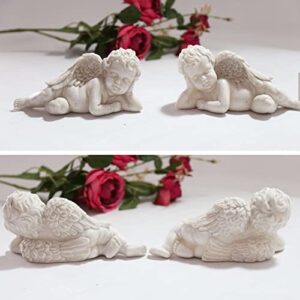 HOWFIELD Sleeping Angel Baby Resin Angel Statues for Garden Angel Garden Statues Outdoor Décor