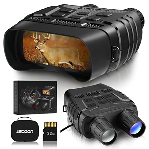 JStoon Night Vision Goggles Night Vision Binoculars - Digital Infrared Night Vision for Viewing in 100% Darkness-HD 1080p Image & Video from 300m/984ft for Hunting & Surveillance