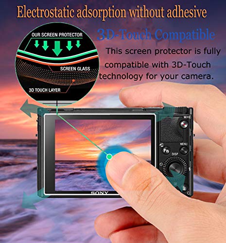 Screen Protector for Panasonic Lumix S5II S5IIX GH6 S5 G95 DC G100 DMC-LX10 LX10 II DMC-GX8 DC-GX9 GX9 GX85 DMC-LX10 LX9 G9 G85 G7 G7 mark ii FZ300 FZH1 GX7 II III,desous Anti-finger Tempered Protective Cover