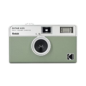 kodak ektar h35 half frame film camera, 35mm, reusable, focus-free, lightweight, easy-to-use (sage) (film & aaa battery are not included)