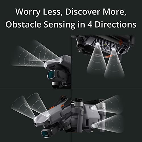 DJI Air 2S Fly More Combo, Drone with 3-Axis Gimbal Camera, 5.4K Video, 1-Inch CMOS Sensor, 4 Directions of Obstacle Sensing, 31 Mins Flight Time, 12km 1080p Video Transmission, Two Extra Batteries