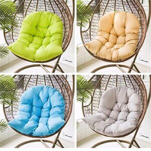 Swing Hanging Basket Chair Cushion Outdoor Indoor Egg Balcony Garden Rocking Chair Rattan Chairs Cushions Seat Mat(Cushion Only) Red