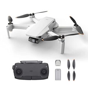 dji mini se, drone quadcopter with 3-axis gimbal, 2.7k camera, gps, 30 mins flight time, reduced weight, less than 249g, improved scale 5 wind resistance, return to home, for drone beginners, gray