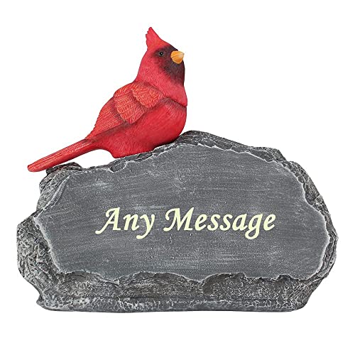 Claratut Personalized Memorial Garden Stone, Sympathy Gift for Pet, Lovers, Animals So On, Indoor/Outdoor Customized Memorial Rack, Decorative Stone, Engraving Any Message