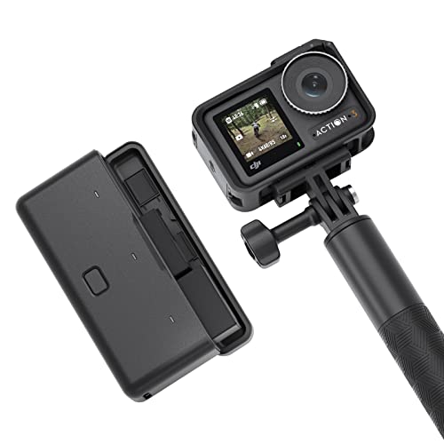 DJI Osmo Action 3 Adventure Combo, Waterproof Action Camera with 4K HDR, 10-Bit Color Depth, HorizonSteady, Cold Resistant & Long-Lasting, Extension Rod, Vlogging Camera for YouTube