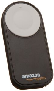 amazon basics wireless remote control for canon digital slr cameras (for specific canon cameras), 0.28″ x 1.10″ x 3.36″