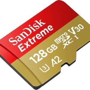 SanDisk Extreme MicroSD Card 128GB Memory Card (Two Pack) for DJI Air 2S Drone (SDSQXA1-128G-GN6MN) 4K Video Speed V30 UHS-I A2 160MB/s SDXC Bundle with (1) Everything But Stromboli Micro Card Reader