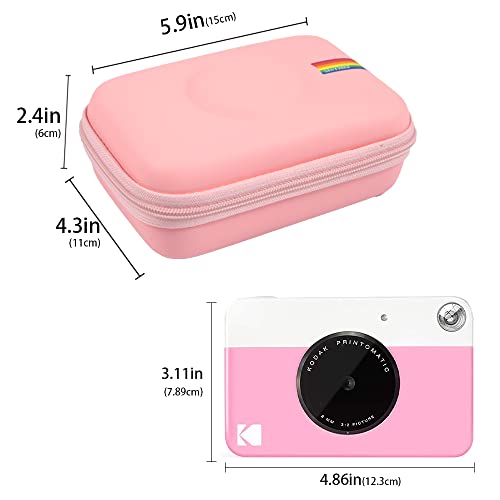 Leayjeen Kids Camera Case Compatible with Kodak Printomatic Digital Instant Print Camera(Case Only) (Pink)