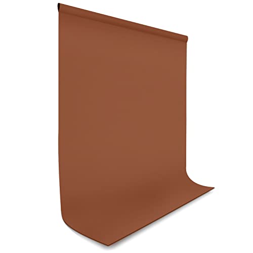 Julius Studio 10 x 10 ft. Brown Backdrop Screen Photo Background, 150 GSM Thicker Synthetic Fabric for Professional Photography Video Studio, Events, Party, Pure Brown Color, JSAG193